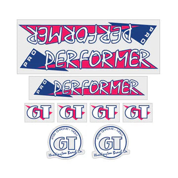 1986 GT PRO Performer Decal Set — Albe's BMX