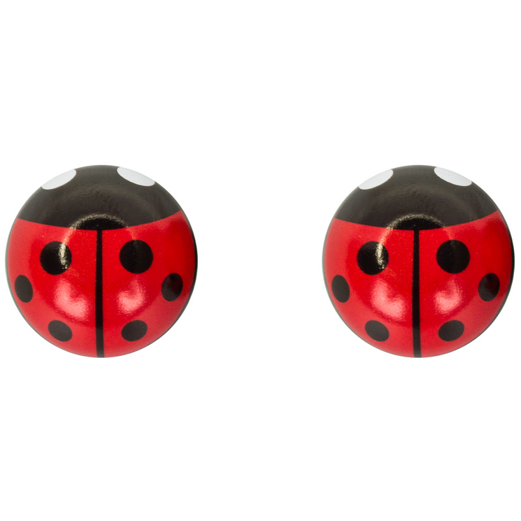Lady Bug Valve Caps — Albe's BMX