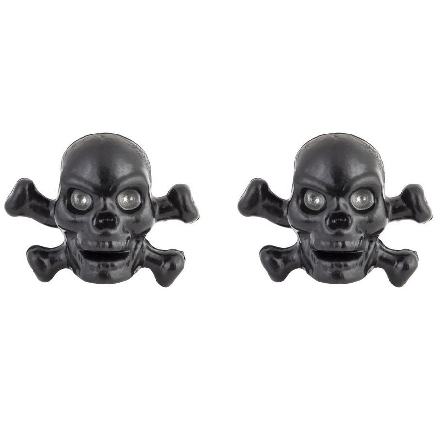 Skull & Crossbones Valve Caps — Albe's BMX