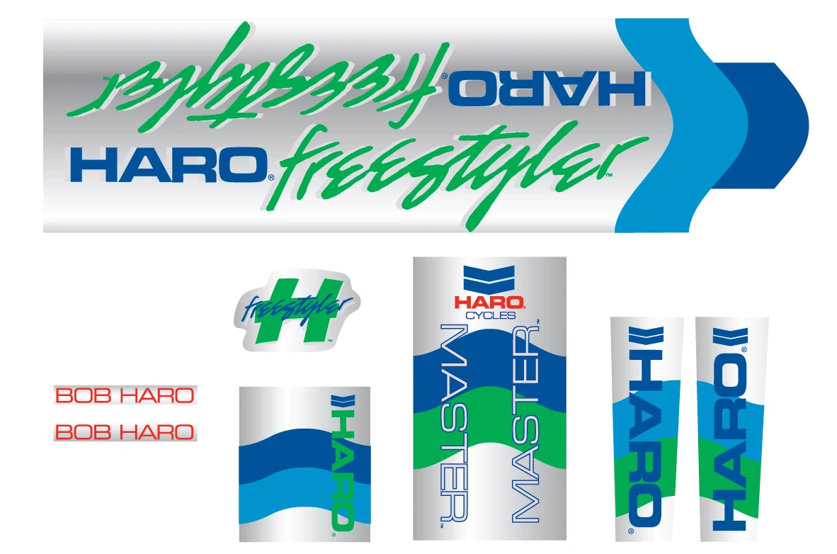 Haro Retro Frame Decal Kits | Albe's BMX Online