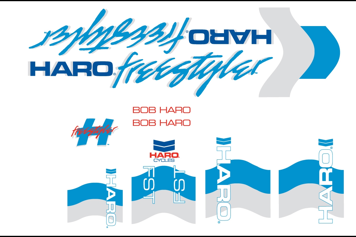 Haro Retro Frame Decal Kits | Albe's BMX Online