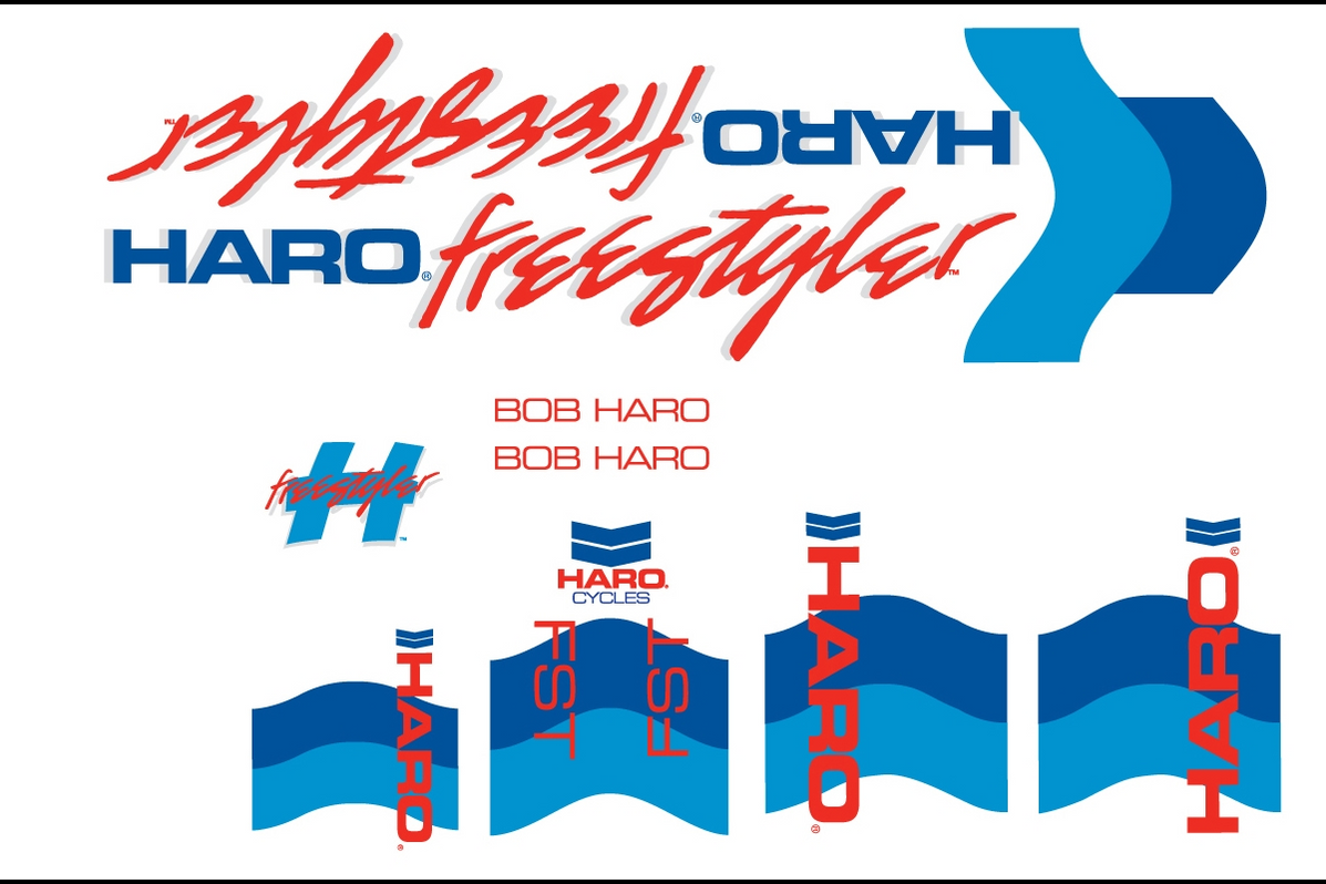 Haro Retro Frame Decal Kits | Albe's BMX Online