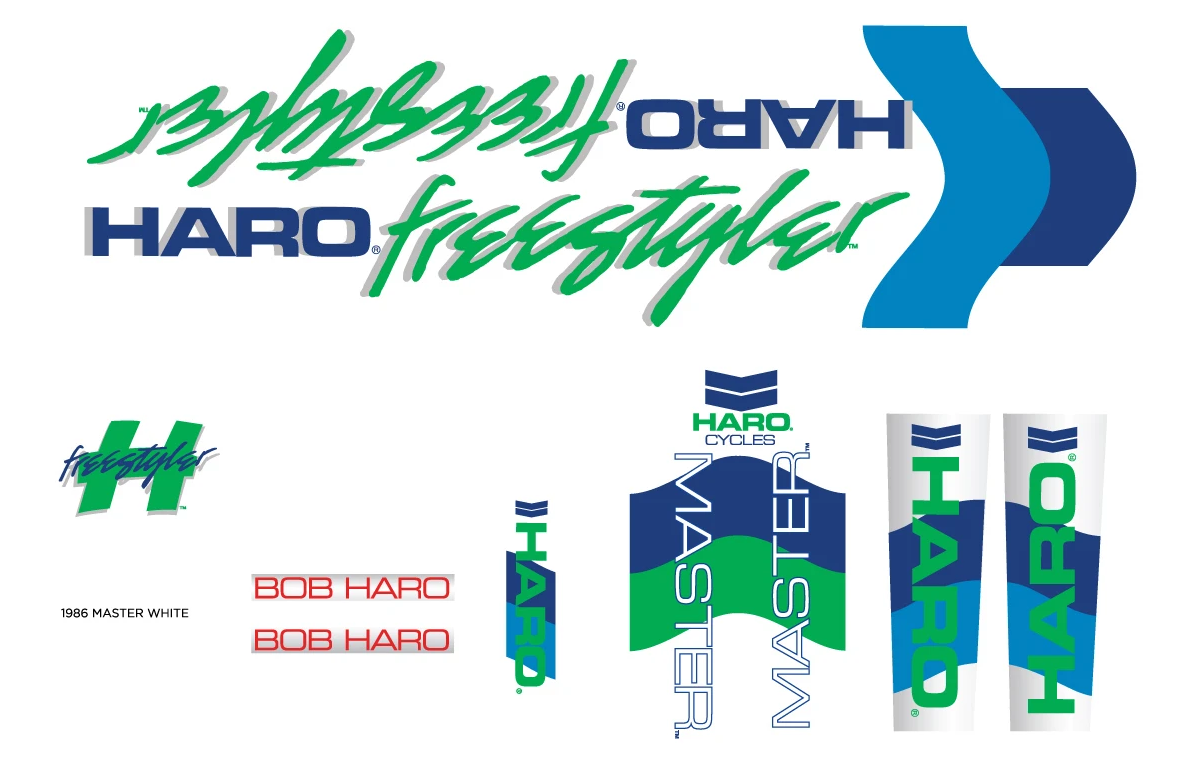 Haro Retro Frame Decal Kits | Albe's BMX Online