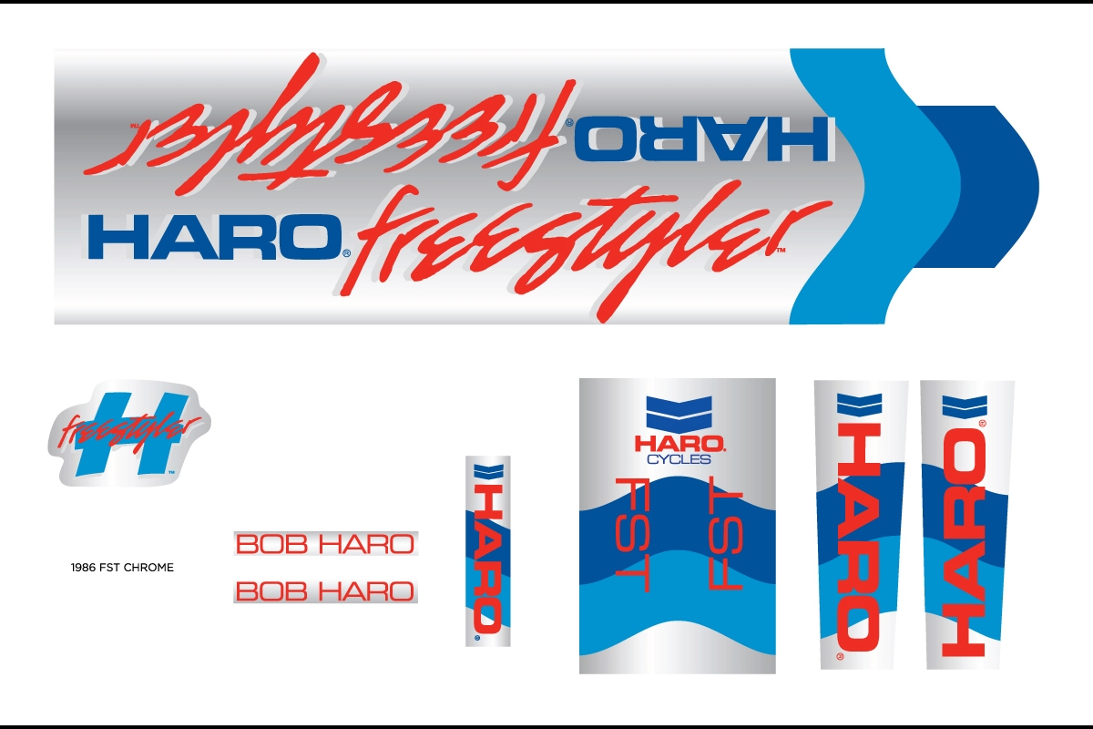 Haro Retro Frame Decal Kits | Albe's BMX Online