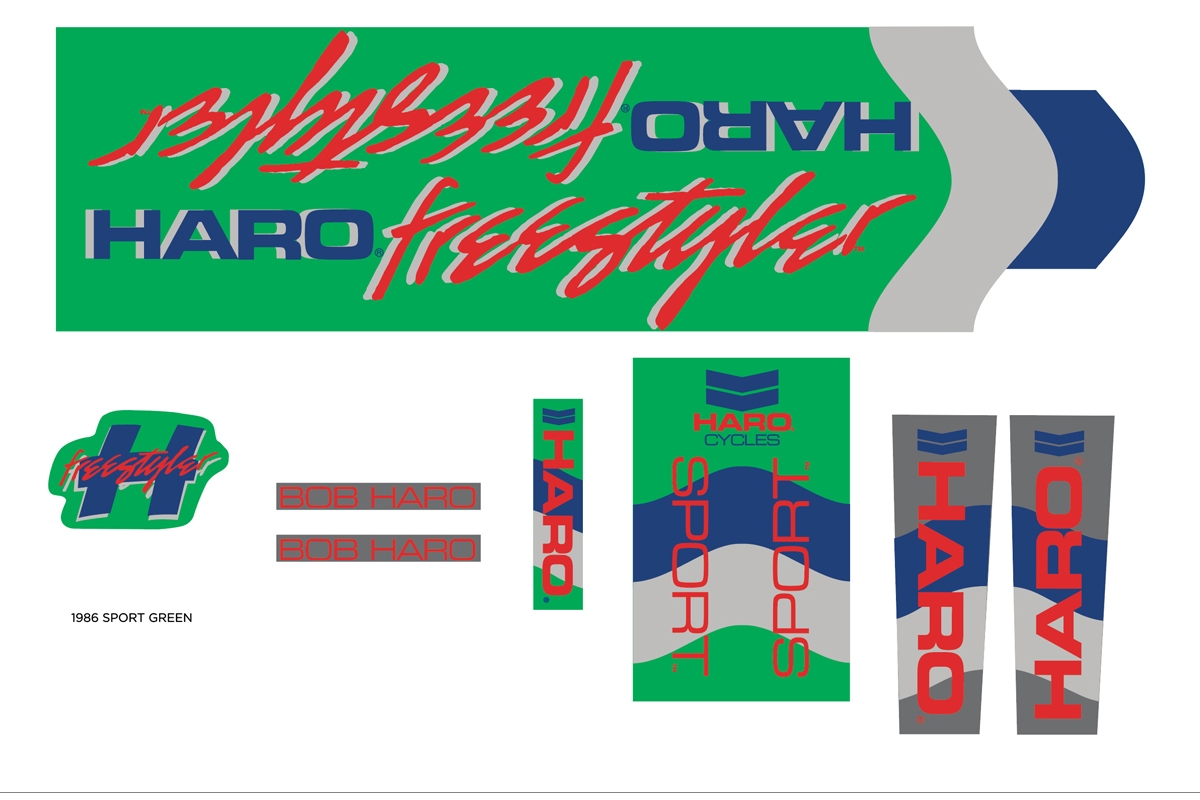 Haro Retro Frame Decal Kits | Albe's BMX Online