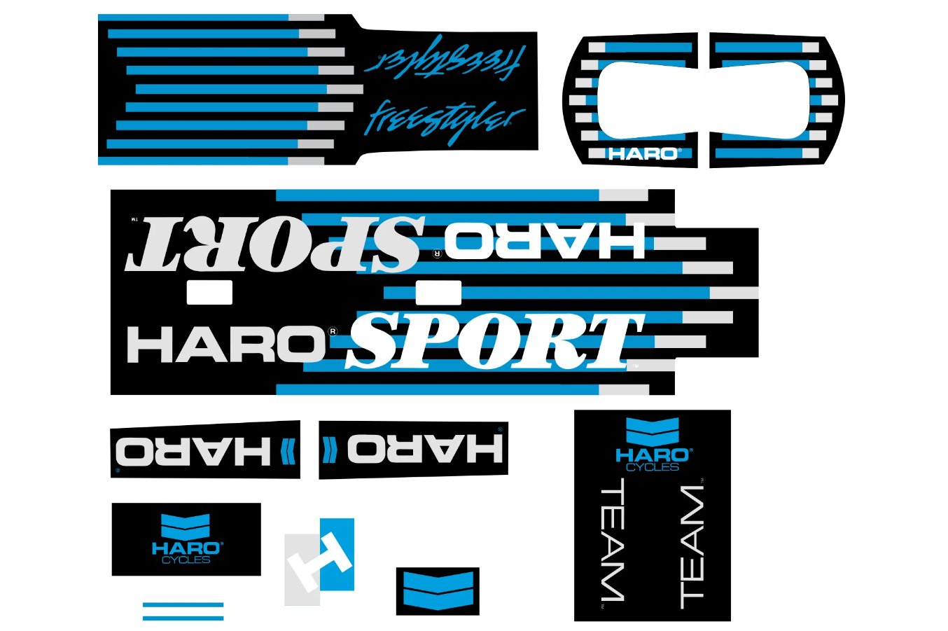 Haro Retro Frame Decal Kits | Albe's BMX Online