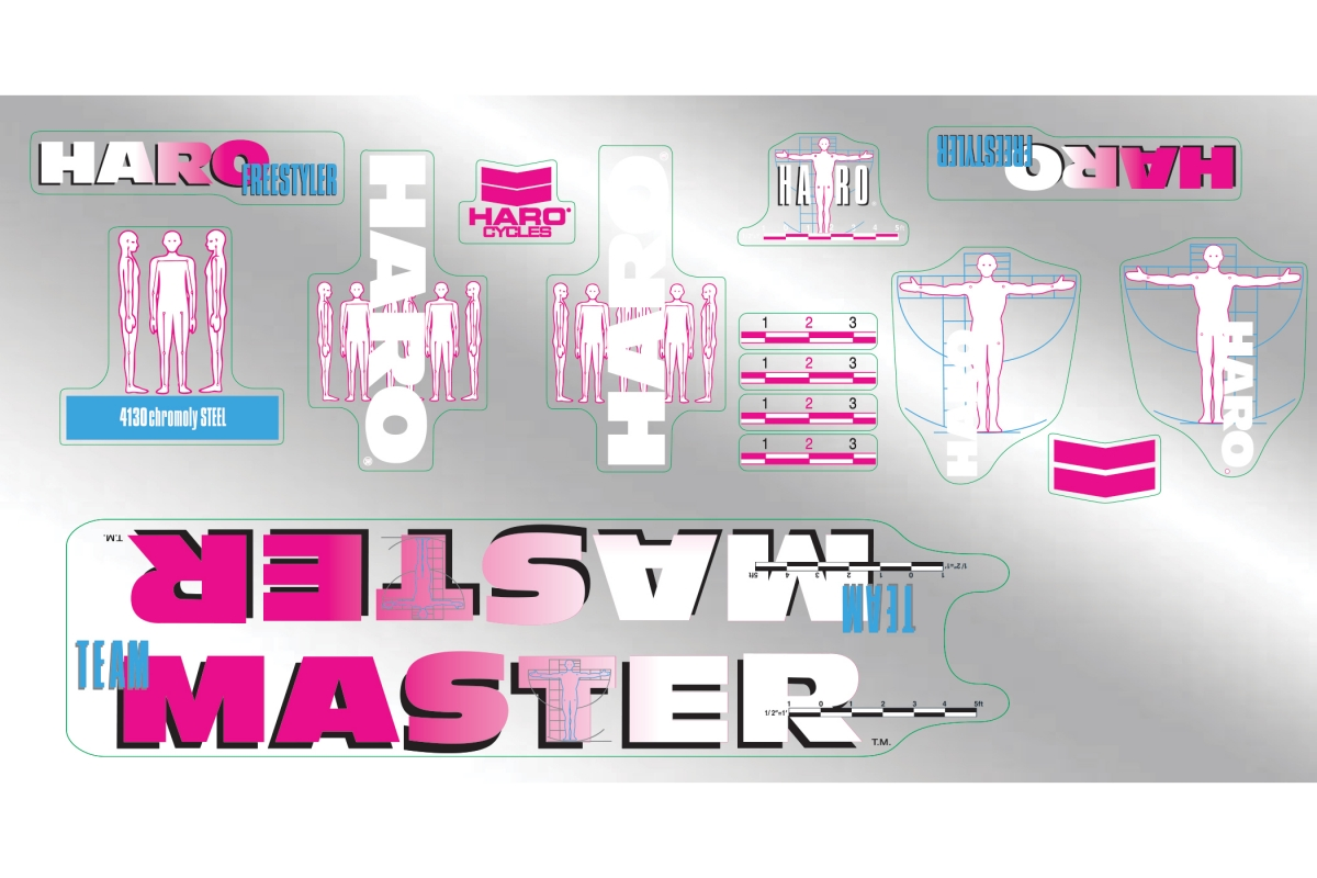 Haro Retro Frame Decal Kits | Albe's BMX Online