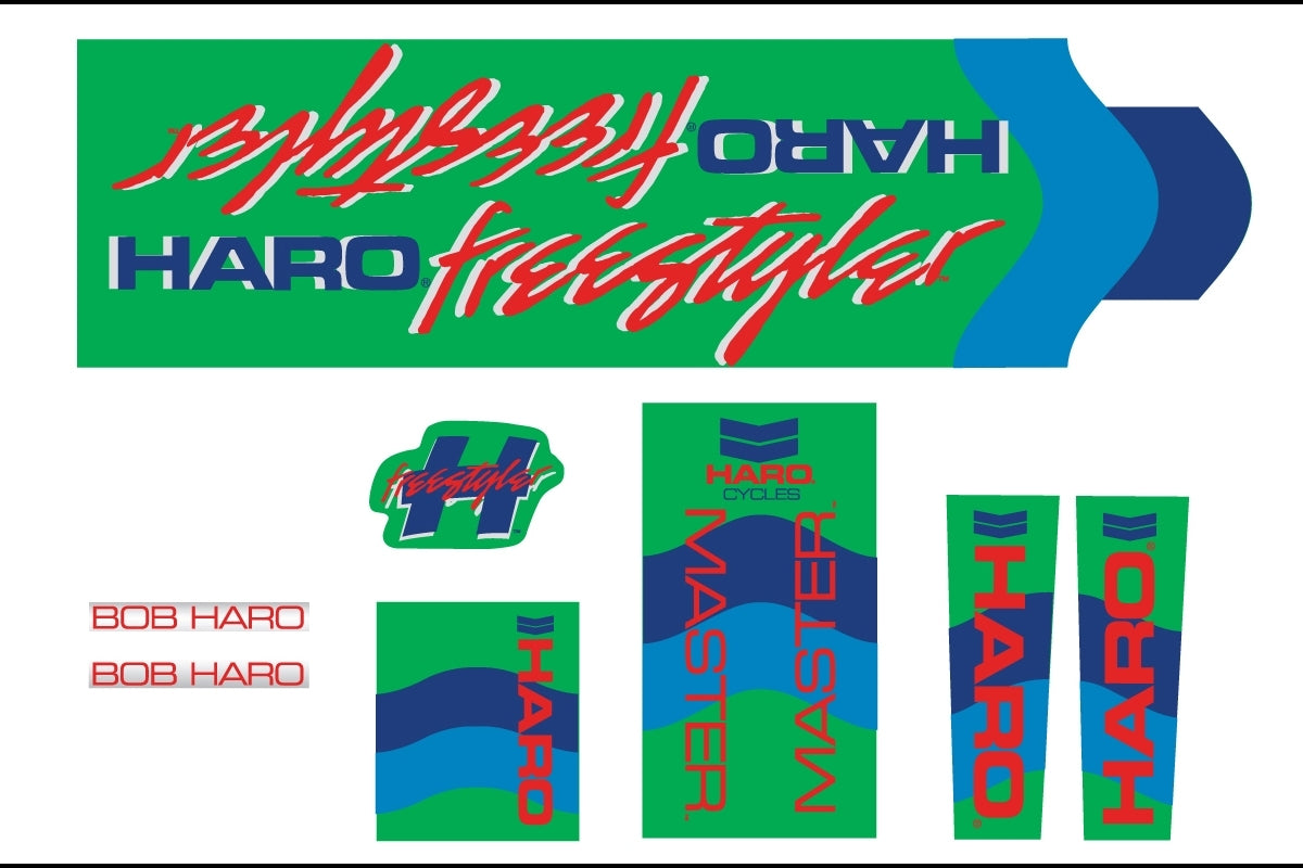 Haro Retro Frame Decal Kits | Albe's BMX Online