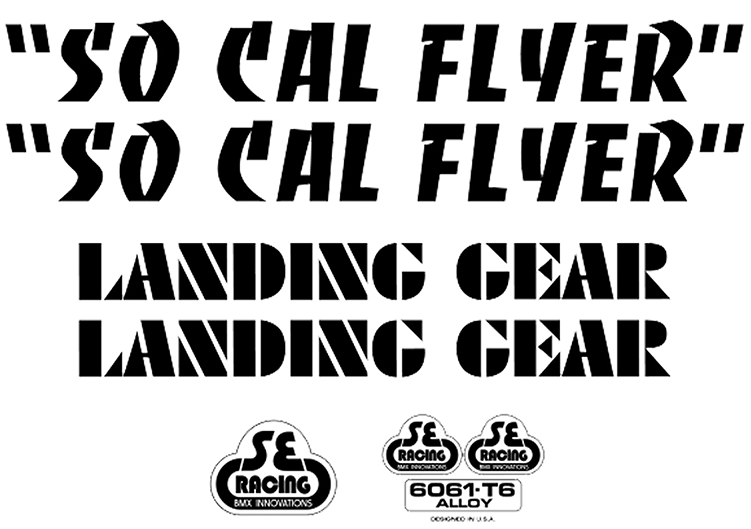 SE Bikes Socal Flyer Decal Set — Albe's BMX