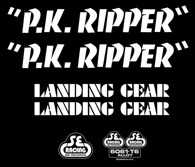 SE PK Ripper Decal Sticker Set — Albe's BMX