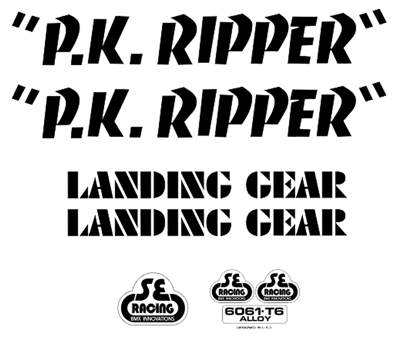 SE PK Ripper Decal Sticker Set — Albe's BMX