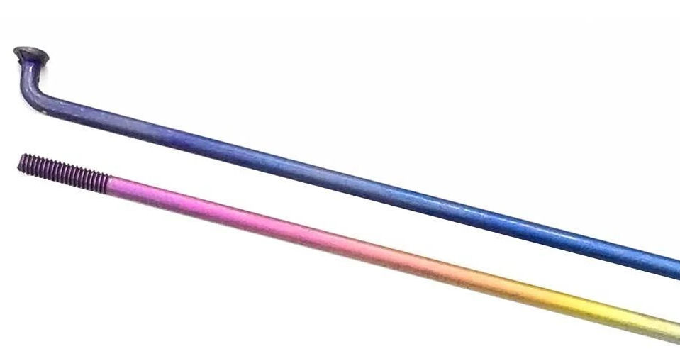 USA BRAND TITANIUM SPOKE FOR 26" WHEELS (RAINBOW) — Albe's BMX